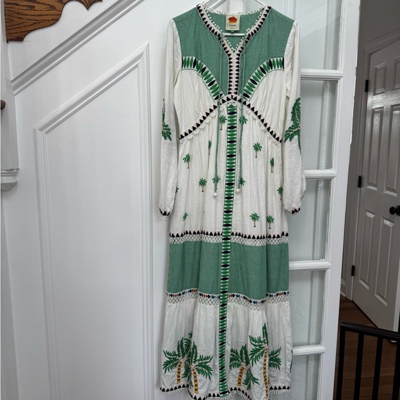 FARM Rio | Dresses | Farm Rio Palm Tree Embroidered Dress | Poshmark
